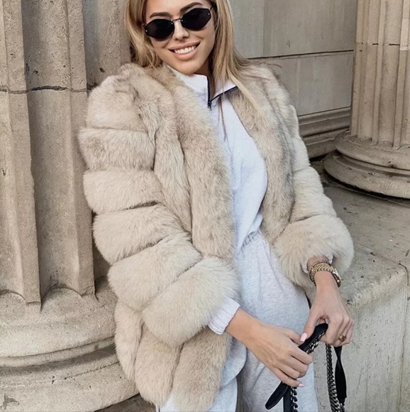 Jackets & Coats | Custom Made Long Fox Fur Coat | Poshmark